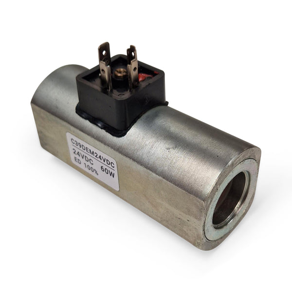 24vDC Coil For HP-50 Monoblock Valve 24mm Dia Hole x 104mm Long