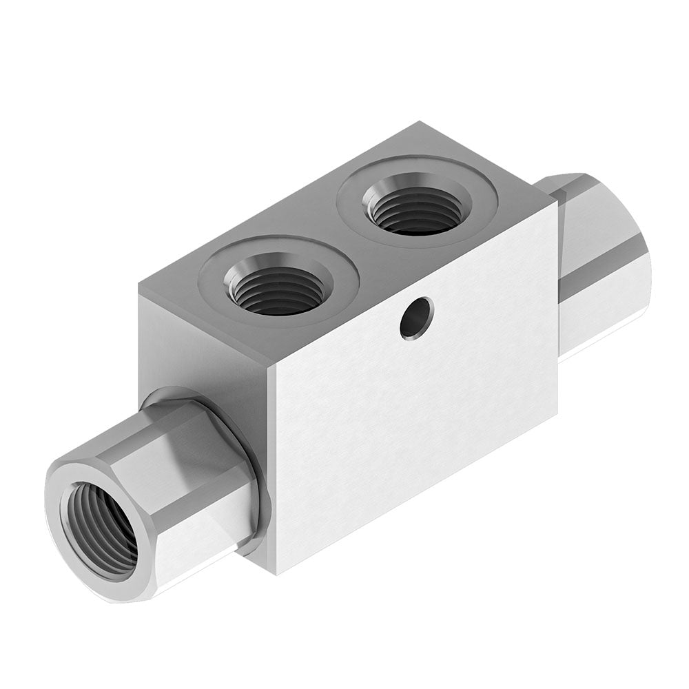 Dual Pilot Operated Check Valve 1/4"BSP In Line - 20Lpm Hydra Part £48.11