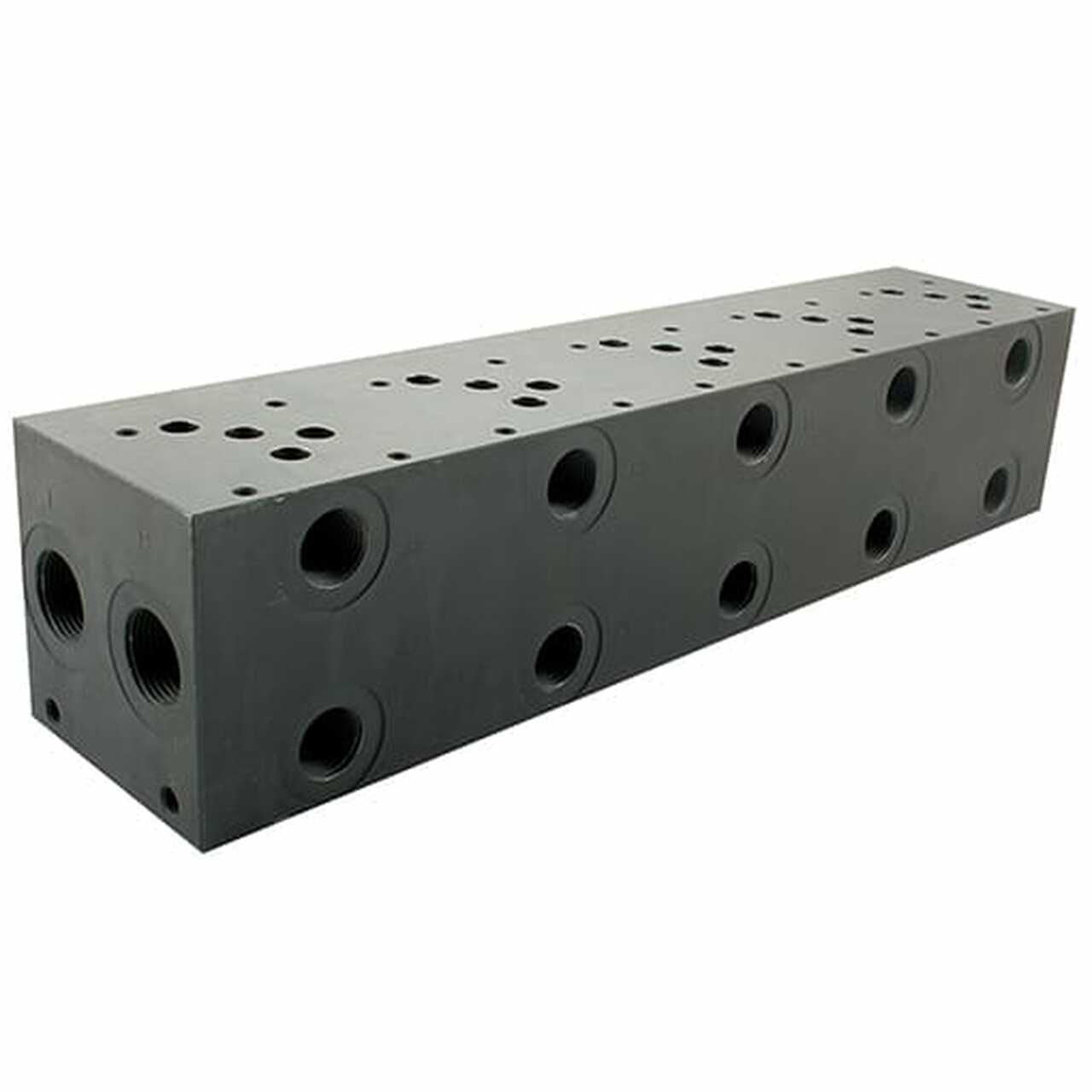 CETOP 3 Steel Manifold with Relief Cavity - P&T 1/2" - A&B 3/8" Hydra ...